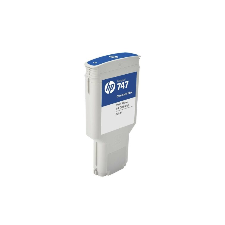 Cartouche d'encre HP 747 - Bleu chromatique - 300 ml - Le Comptoir des ...
